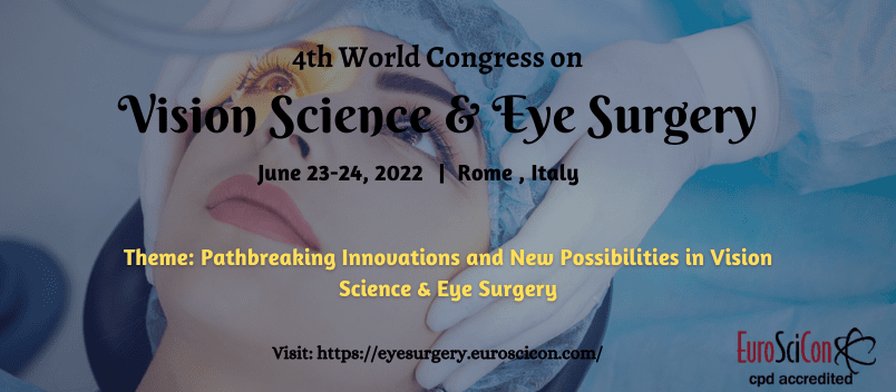 Upcoming Vision Science Conference | Ophthalmologist Meet | Rome - 9mnt
