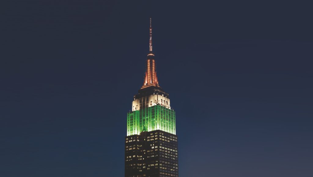 Empire State Building Indian Tri-color Lighting - 9mnt